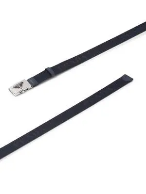 Prada Triangle Logo Woven Belt