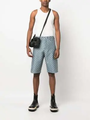 MISBHV Logo-print Denim Shorts - Blue