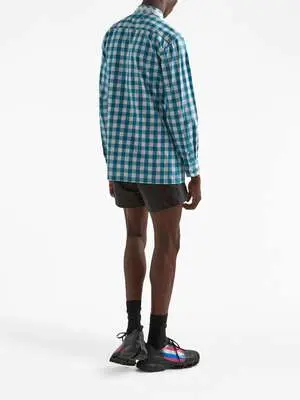 Prada Gingham-check Cotton Shirt - White