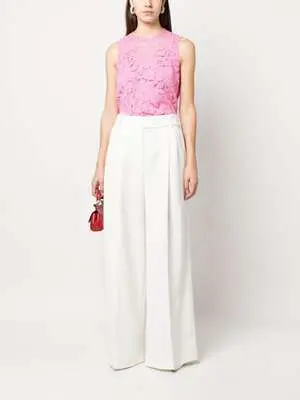 Dolce & Gabbana Floral Lace Top - Pink