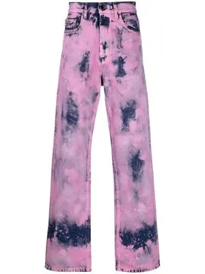 Darkpark Contrast Stitching Jeans For Men