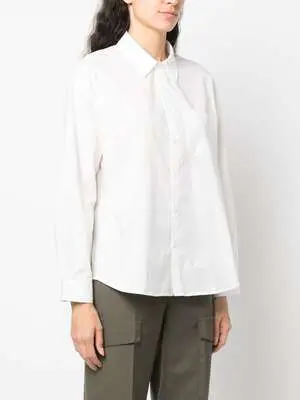 A.p.c. Boyfriend Logo-embroidered Shirt - White