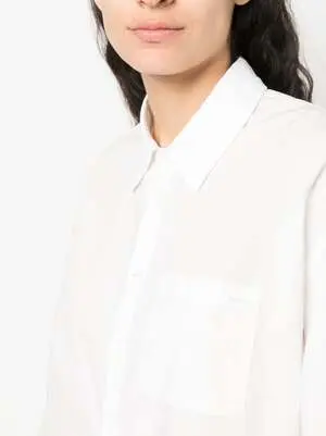A.p.c. Boyfriend Logo-embroidered Shirt - White