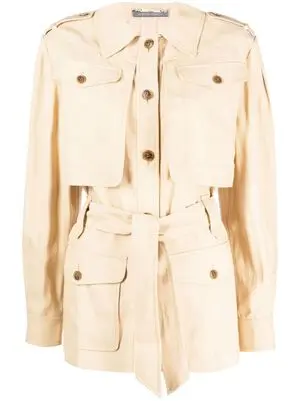 ALBERTA FERRETTI Flap-pocket Belted Jacket