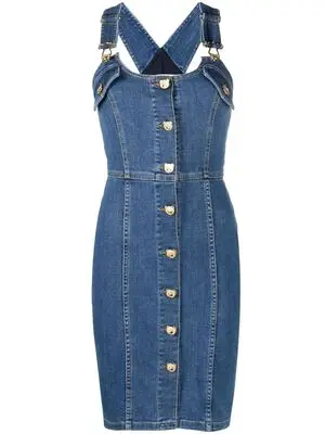 Moschino Button-up Denim Minidress