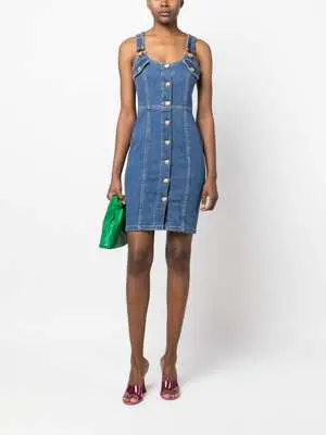 Moschino Button-up Denim Minidress