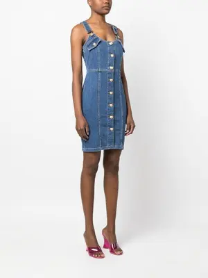 Moschino Button-up Denim Minidress