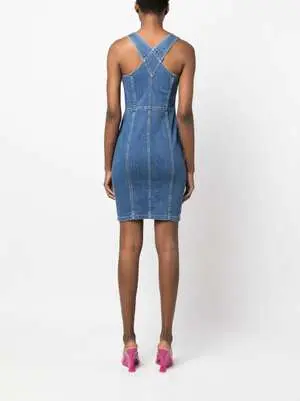 Moschino Button-up Denim Minidress