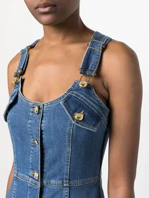 Moschino Button-up Denim Minidress