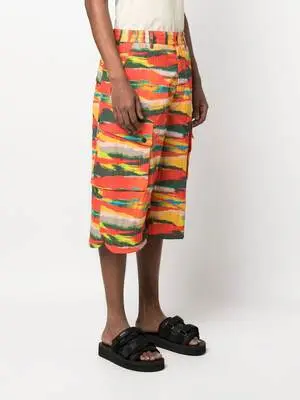 Dsquared2 Abstract-print Cargo Shorts