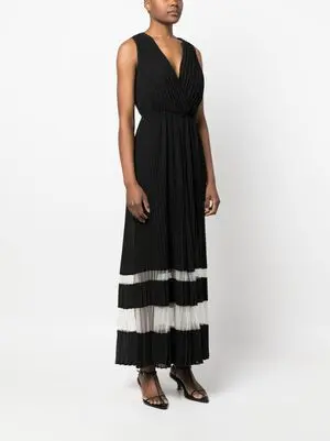 TWINSET Sleeveless Pleated Dress