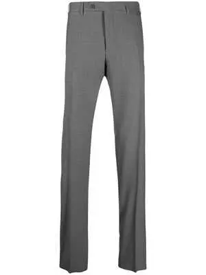 Canali Wool Tailored Trousers - Grey