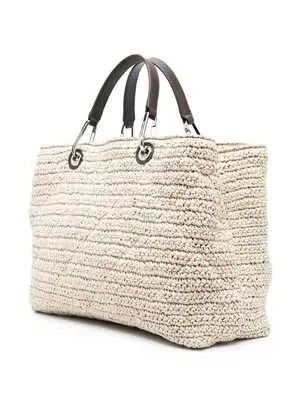 Emporio Armani Woven Tote Bag