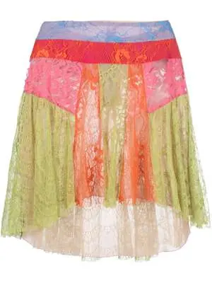 Dsquared2 Chantilly-lace Asymmetric Skirt