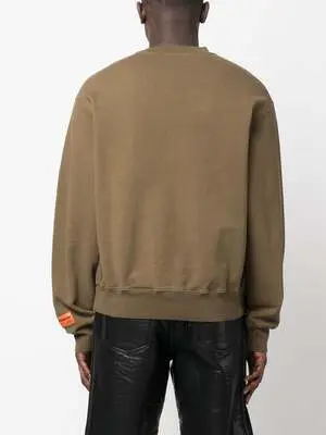 Heron Preston Logo-patch Bird-print Cotton Sweatshirt