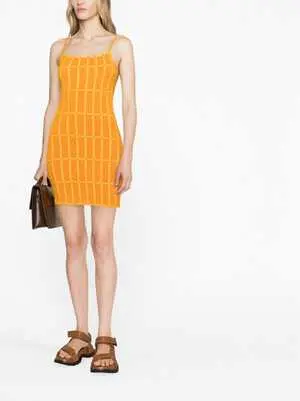 Jacquemus Maille Malha Fitted Dress