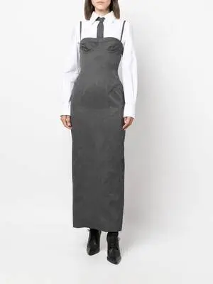Thom Browne Corset-style Wool Pencil Dress