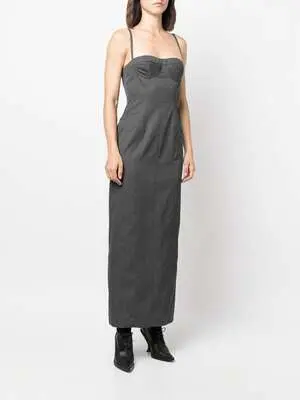 Thom Browne Corset-style Wool Pencil Dress
