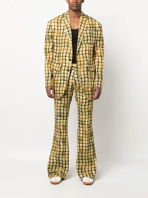 Dsquared2 Plaid-print Single-breasted Blazer