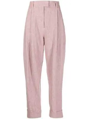 Brunello Cucinelli High-waist Straight-leg Trousers