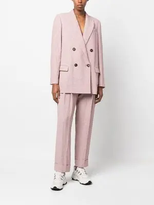 Brunello Cucinelli High-waist Straight-leg Trousers