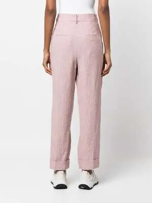 Brunello Cucinelli High-waist Straight-leg Trousers