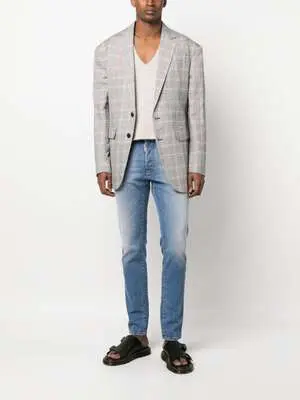Dsquared2 Plaid-pattern Single-breasted Blazer