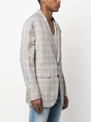 Dsquared2 Plaid-pattern Single-breasted Blazer