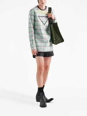 Prada Zigzag-trim Cotton Shirt