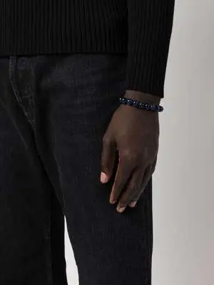 Emanuele Bicocchi Tiger Eye Beaded Bracelet - Blue