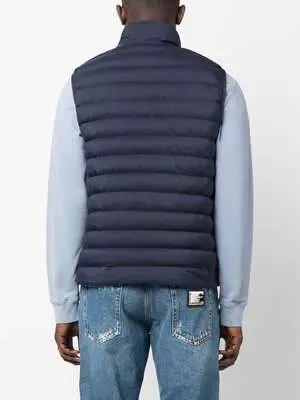 FAY High-neck Padded Gilet - Blue