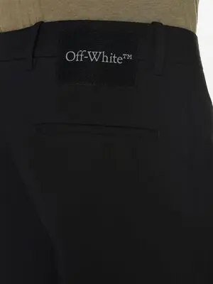 Off-White Wool Skinny Trousers