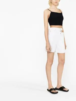 AGOLDE Cut-out Denim Shorts