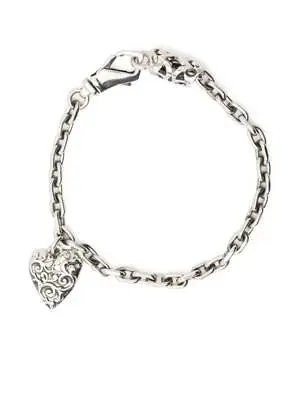 Emanuele Bicocchi Arabesque Heart Bracelet - Silver