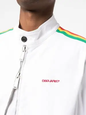 Dsquared2 Stripe-trim Bomber Jacket