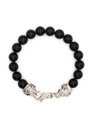 Emanuele Bicocchi Arabesque Beaded Bracelet - Black