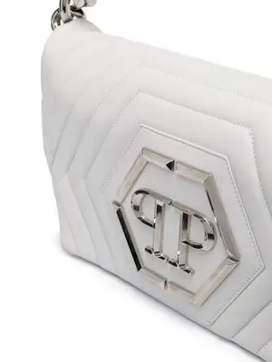 Philipp Plein Hexagon Logo Quilted Shoulder Bag