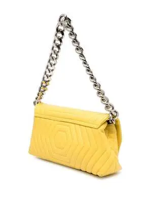 Philipp Plein Hexagon Logo-plaque Quilted Shoulder Bag