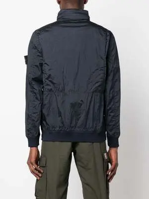 Stone Island Compass Logo Windbreaker - Blue