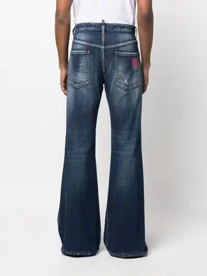 Dsquared2 Patchwork Wide-leg Jeans
