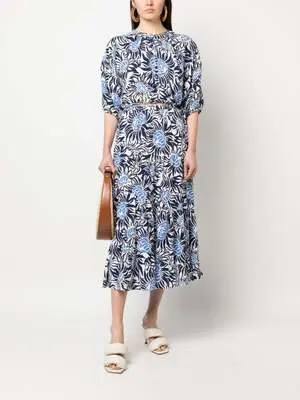 Diane Von Furstenberg Floral-print Cropped Top - White