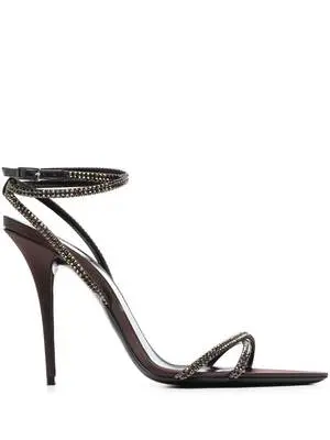 Saint Laurent Ava 105mm Embellished Sandals
