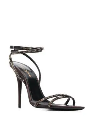 Saint Laurent Ava 105mm Embellished Sandals