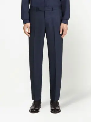 Zegna Centoventimila Single-breasted Wool Suit - Blue