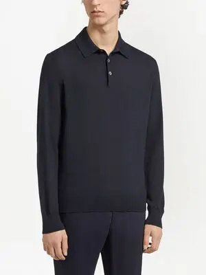 Zegna Cashseta Polo Shirt - Blue