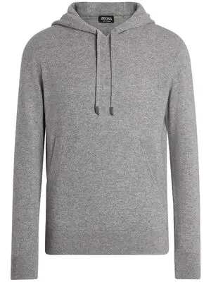 Zegna Cashmere Drawstring Hoodie
