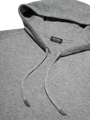 Zegna Cashmere Drawstring Hoodie