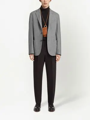 Zegna Trofeo Single-breasted Cashmere Jacket - Grey