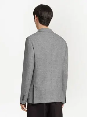 Zegna Trofeo Single-breasted Cashmere Jacket - Grey