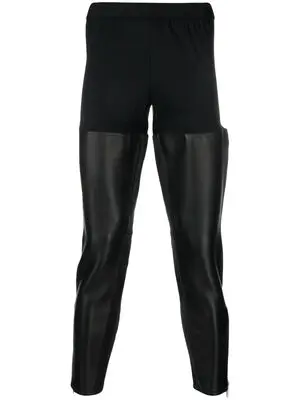 Dsquared2 Leather-panel Leggings - Black